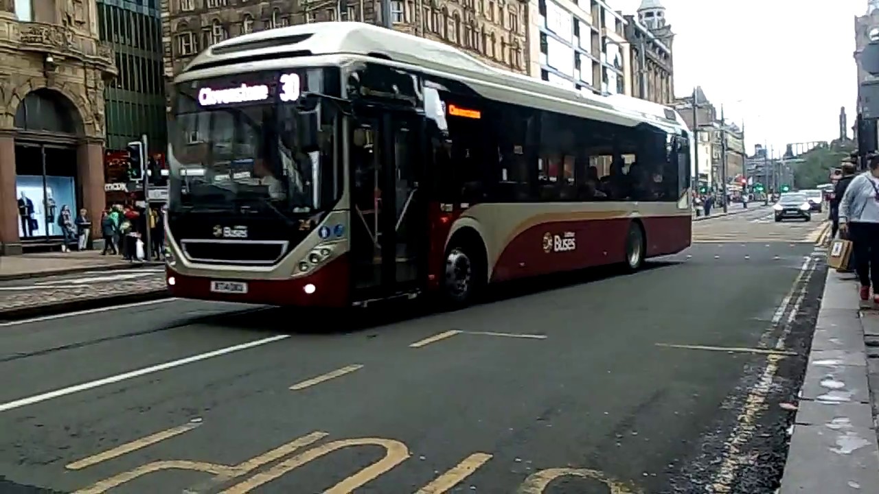 Buses and trams in Edinburgh part 2 of 2 - YouTube