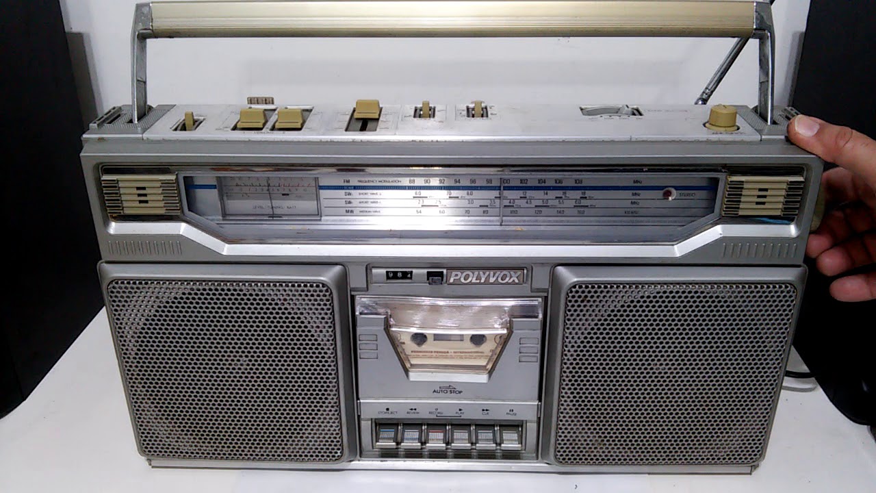 (((VENDIDO))) BOOMBOX POLYVOX RG800 RESTAURADO RÁDIO GRAVADOR ESTÉREO ...