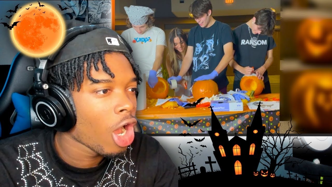STURNIOLO TRIPLETS CARVING PUMPKINS + Halloween stories *HE SAID WHAT* - YouTube