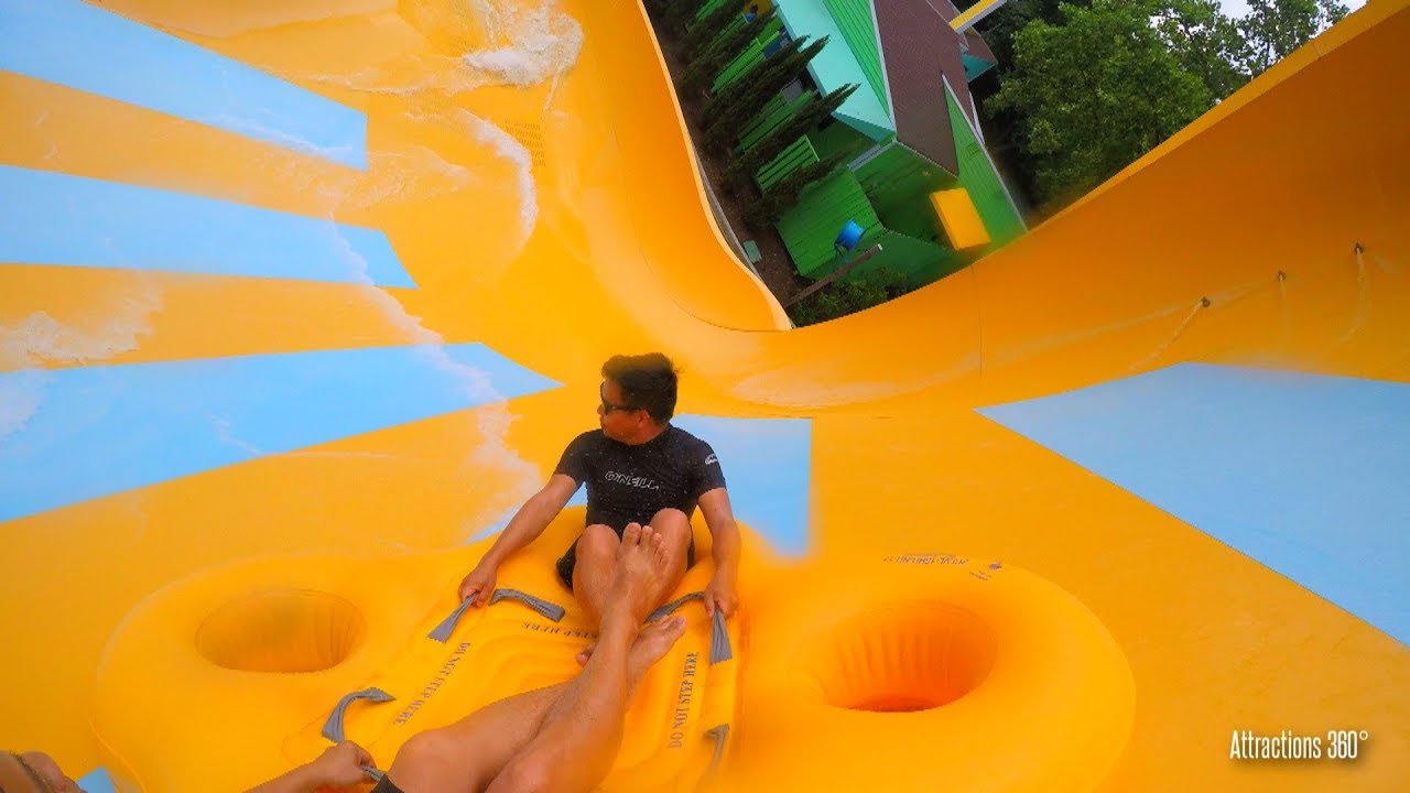 [4K] Colossal Curl Water Thrill Ride - Water County USA - Water Park ...