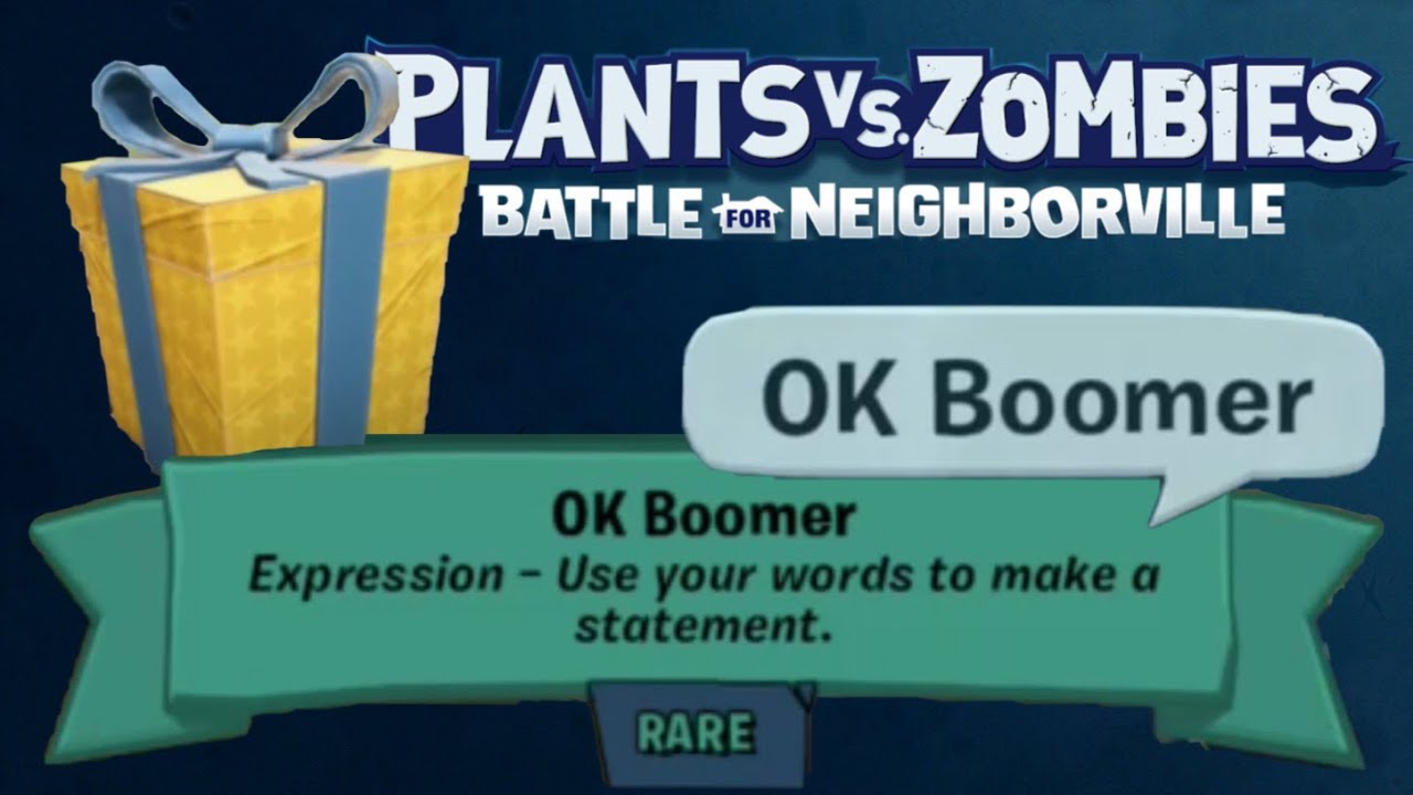 BFN OK Boomer Expression | PVZ BFN - YouTube