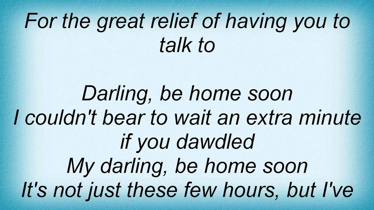 Lovin Spoonful - Darling Be Home Soon Lyrics - YouTube