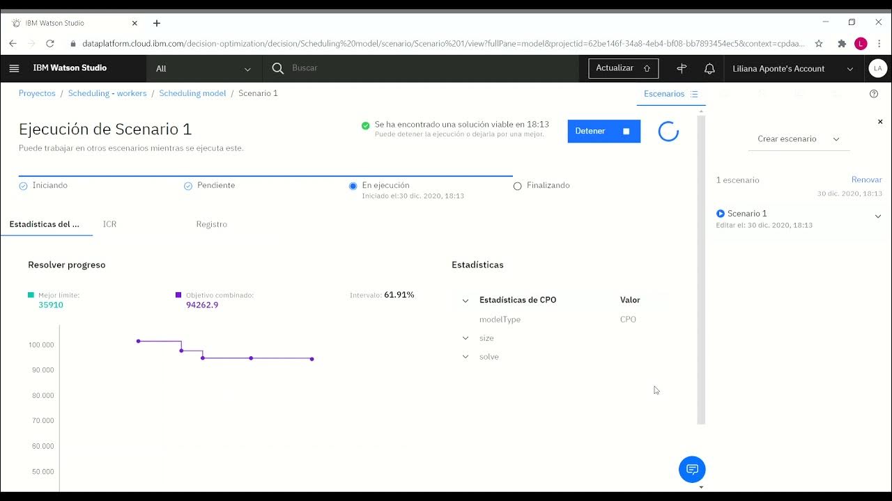 Tutorial 3 Decision Optimization en IBM Watson Studio | Ejecución de ...