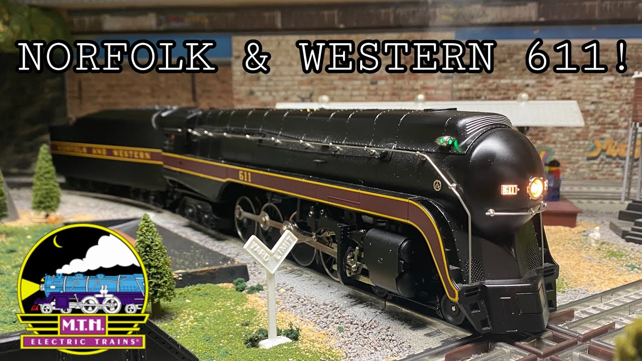 MTH Premier Norfolk & Western J #611 - Review - YouTube