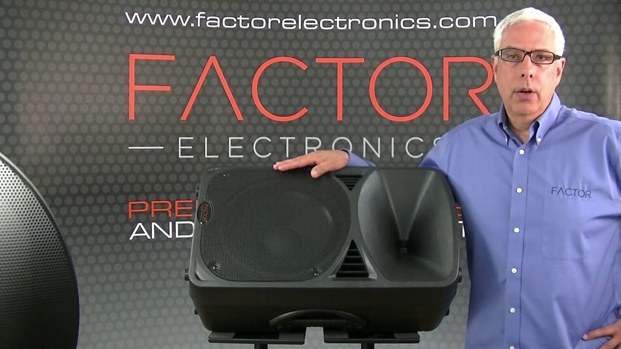 Factor Electronics PRO 12A 12 inch 450 w active PA speaker - YouTube