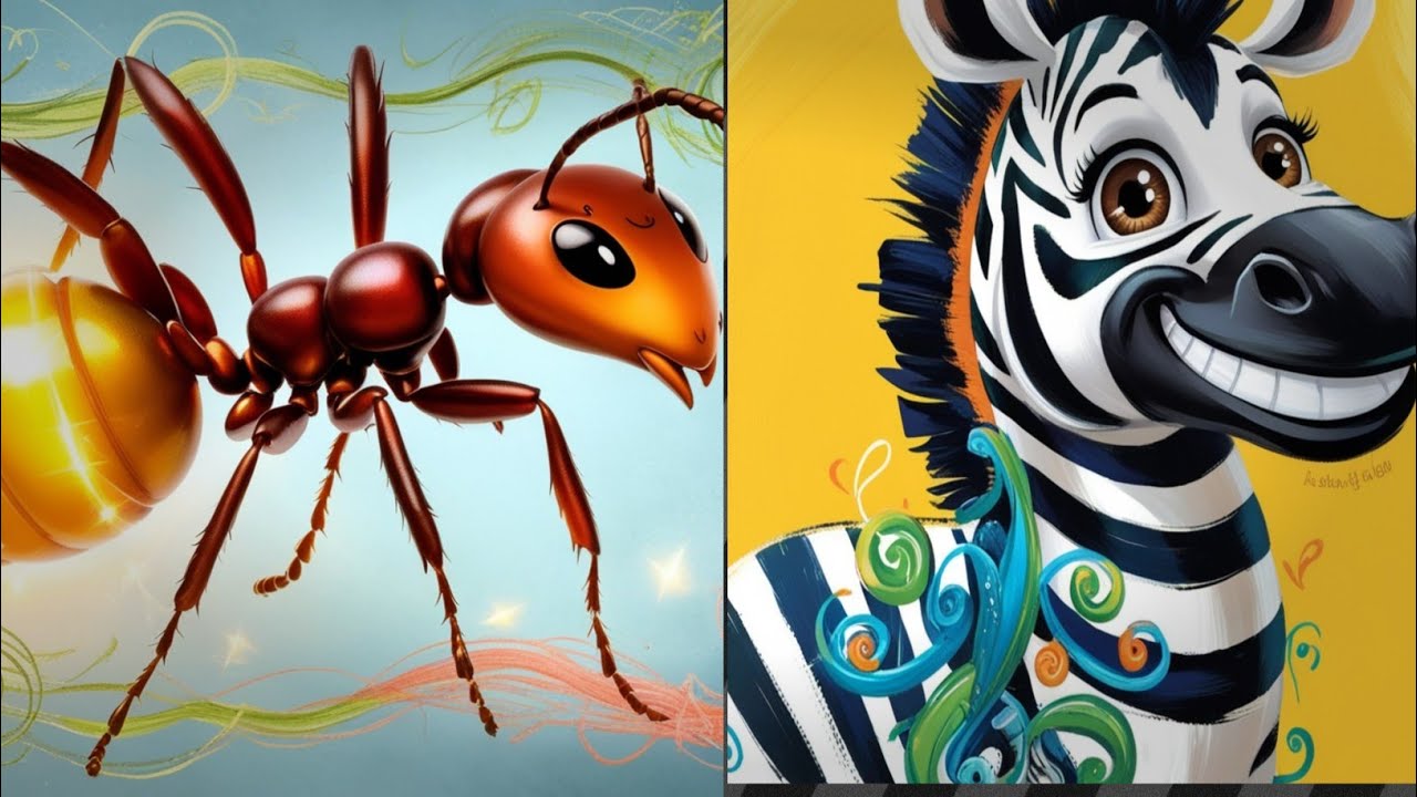 Fox Snake Mouse Ant And Zebra Song || Kids Song || Nursery Rhymes ...