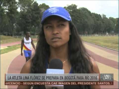 La atleta Lina Flórez se prepara en Bogotá para Río 2016 - YouTube