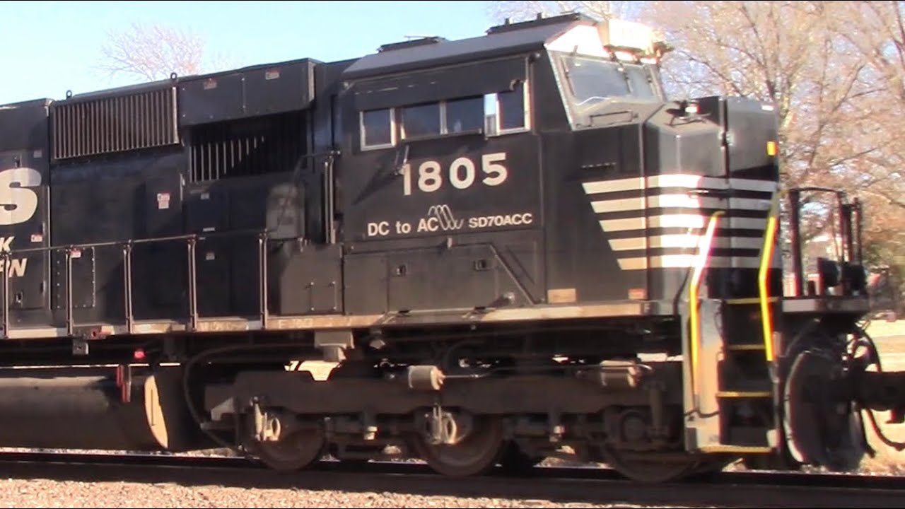 2x4x2 Union Pacific, NS, KCS Coal Train - YouTube