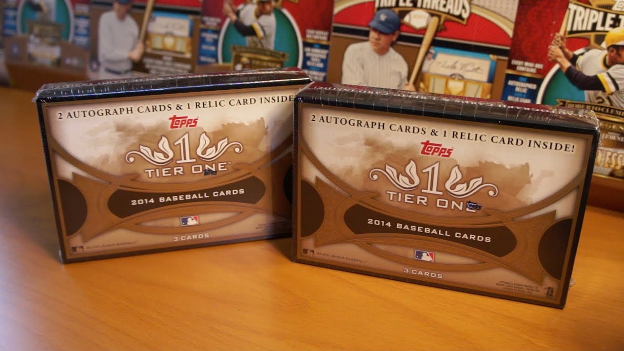 2014 Topps Tier One 2 Box Break! Clear Auto! - YouTube