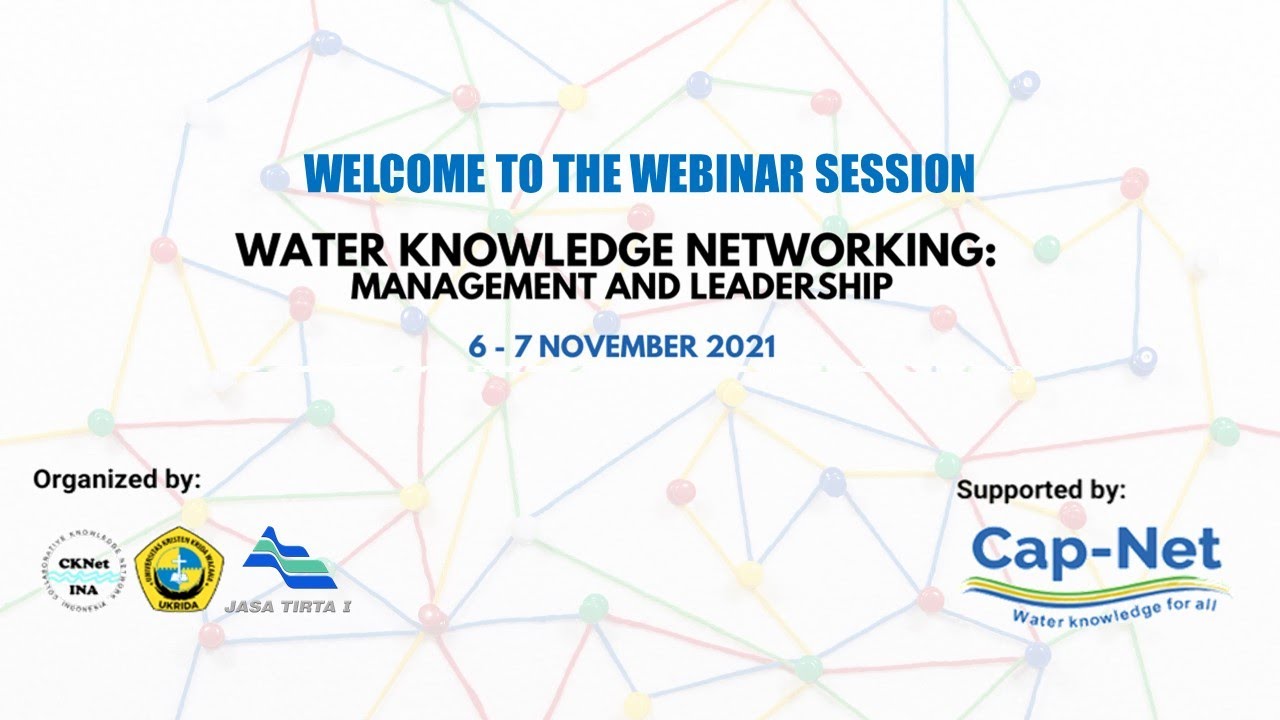 [DAY - 2] CKNet INA - WATER KNOWLEDGE NETWORKING: MANAGEMENT AND ...