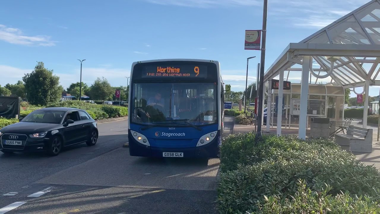 Stagecoach Bus Route 9 Departing Holmbush Centre - YouTube