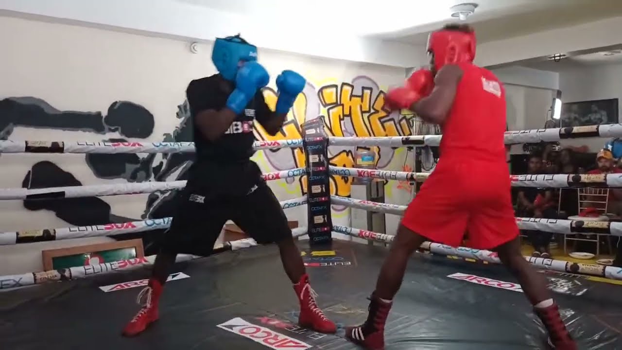 Amateur Boxing Match Aberegidi Ebi defeats Yusuf Babatunde at the Elite ...