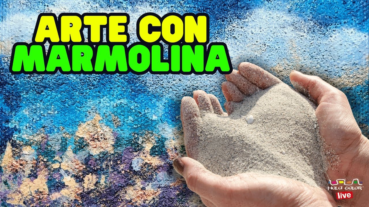 👁️‍🗨️🟢 Cómo hacer TEXTURAS rugosas CON MARMOLINA - Hola Color - YouTube