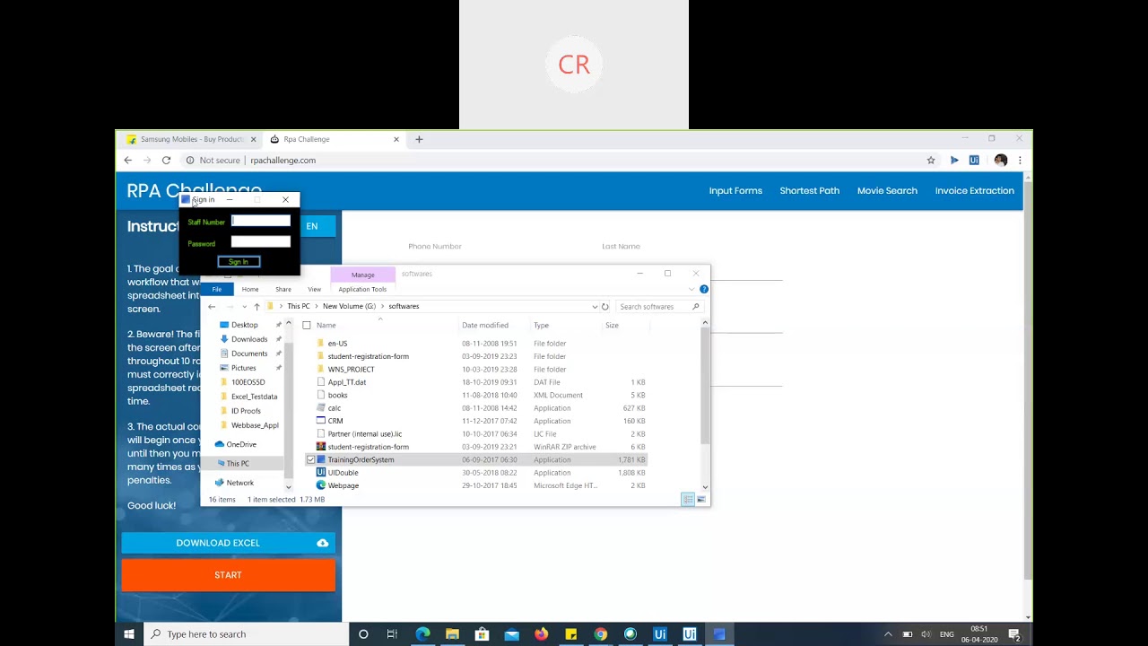 Uipath windows base application Automation - YouTube