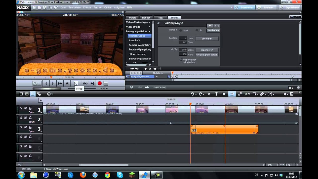Magix Video deluxe 17 HD Tutorial Videos richtig rendern - YouTube
