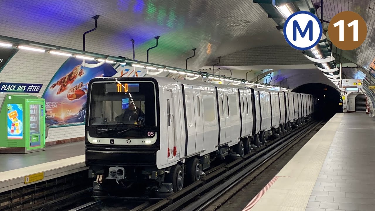 Les MP14 CC en essai sur la ligne 11. - YouTube