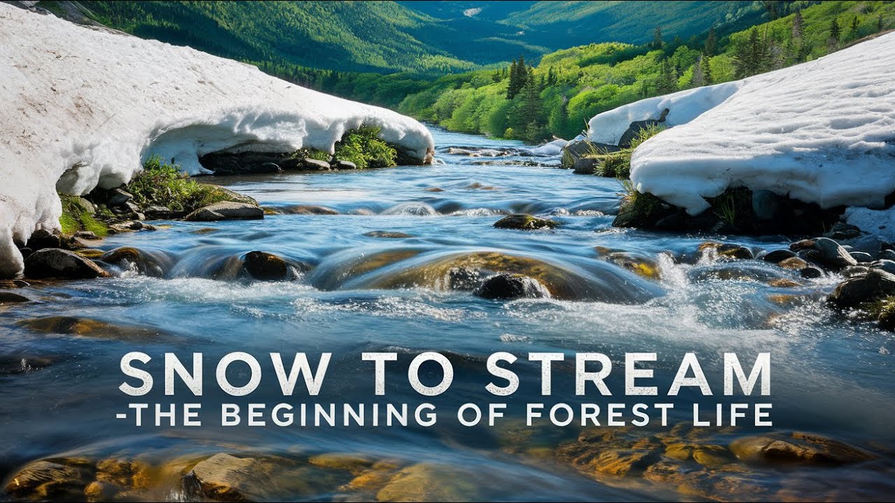 SNOW TO STREAM - THE BEGINNING OF FOREST LIFE. - YouTube