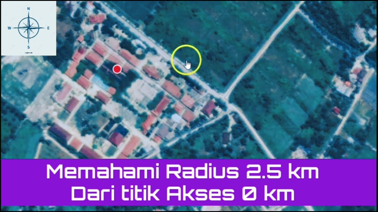 Cara menentukan Radius kilo meter siswa dari titik akses sekolah - YouTube