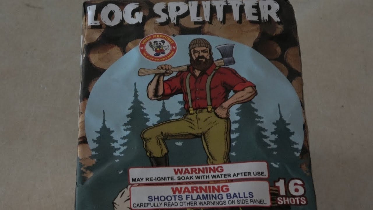 Log Splitter 16 shot 200g angled cake by Winda - YouTube