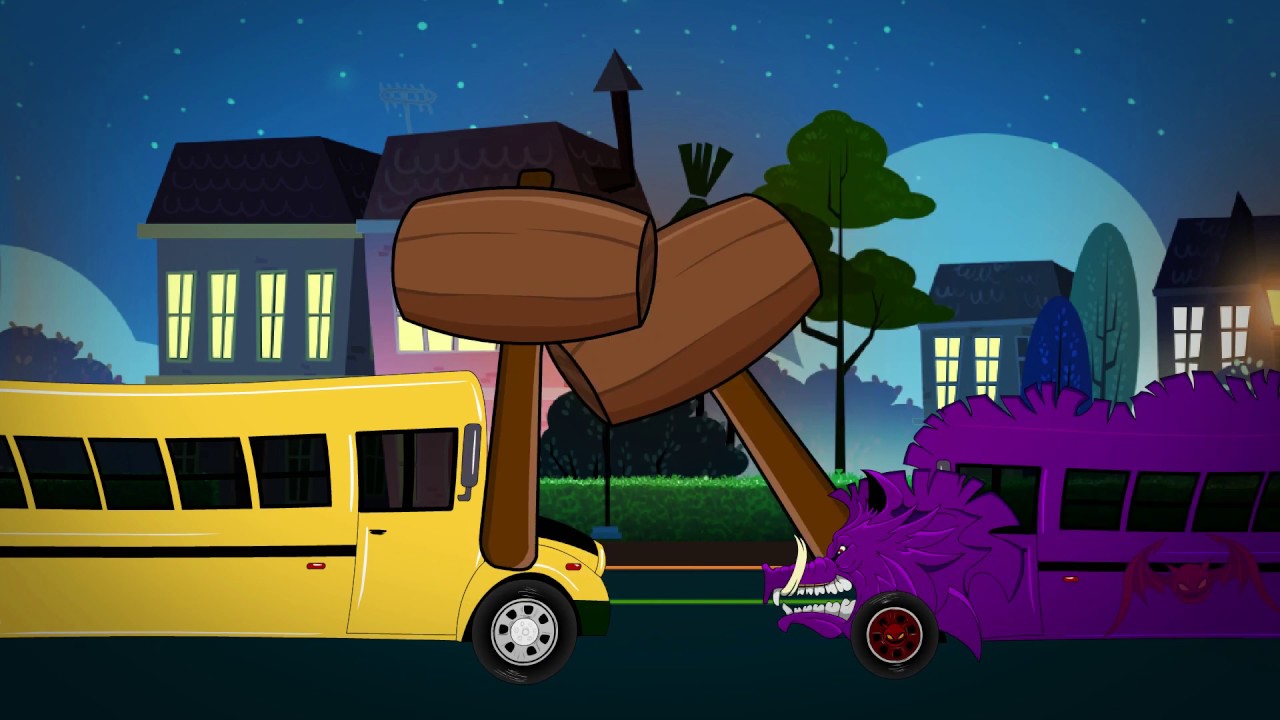 Good and bad School Bus cartoon story for kids l Street Vehicle Video ...