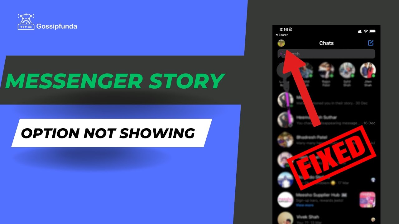 Messenger story not showing | Fb Messenger Story Problem Fix [100% ...