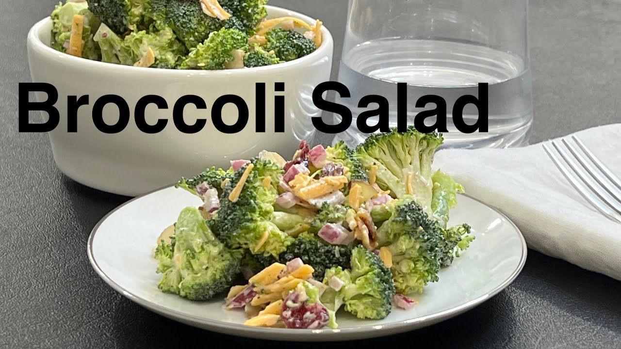 Super Easy Salad To Make - Broccoli Salad - Super Nutritious And Filling - Prefect For Summer ...