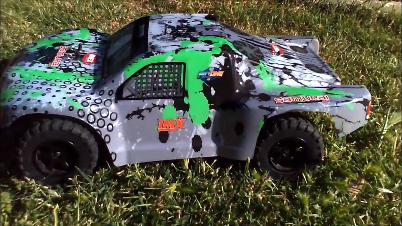 IMEX Samurai/VRX Blast Short Course Truck : Brushless run on 3s - YouTube