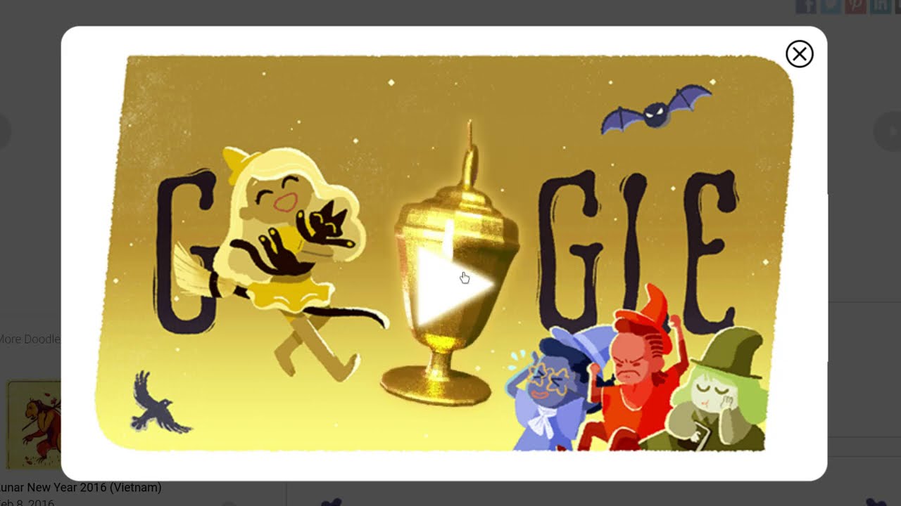 Playing The Halloween - Global Candy Cup 2015 Google Doodle - YouTube