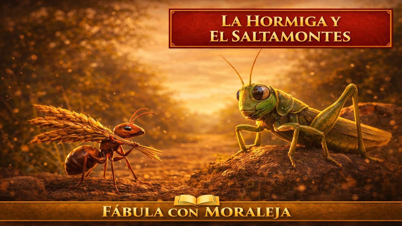 La Hormiga y el Saltamontes | Una fábula clásica con una gran verdad ...