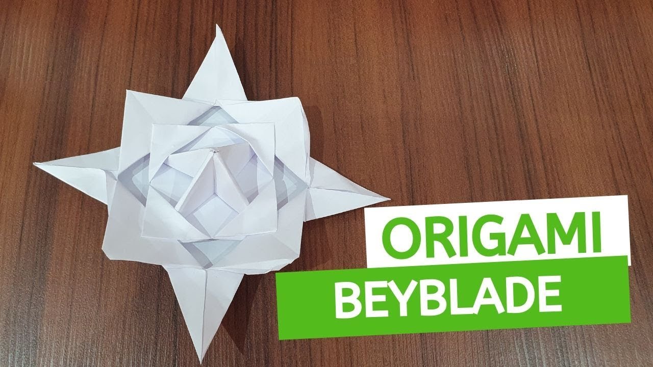 ORIGAMI BEYBLADE | BRINQUEDO QUE GIRA - PIÃO | DOBRADURA DE PAPEL - YouTube