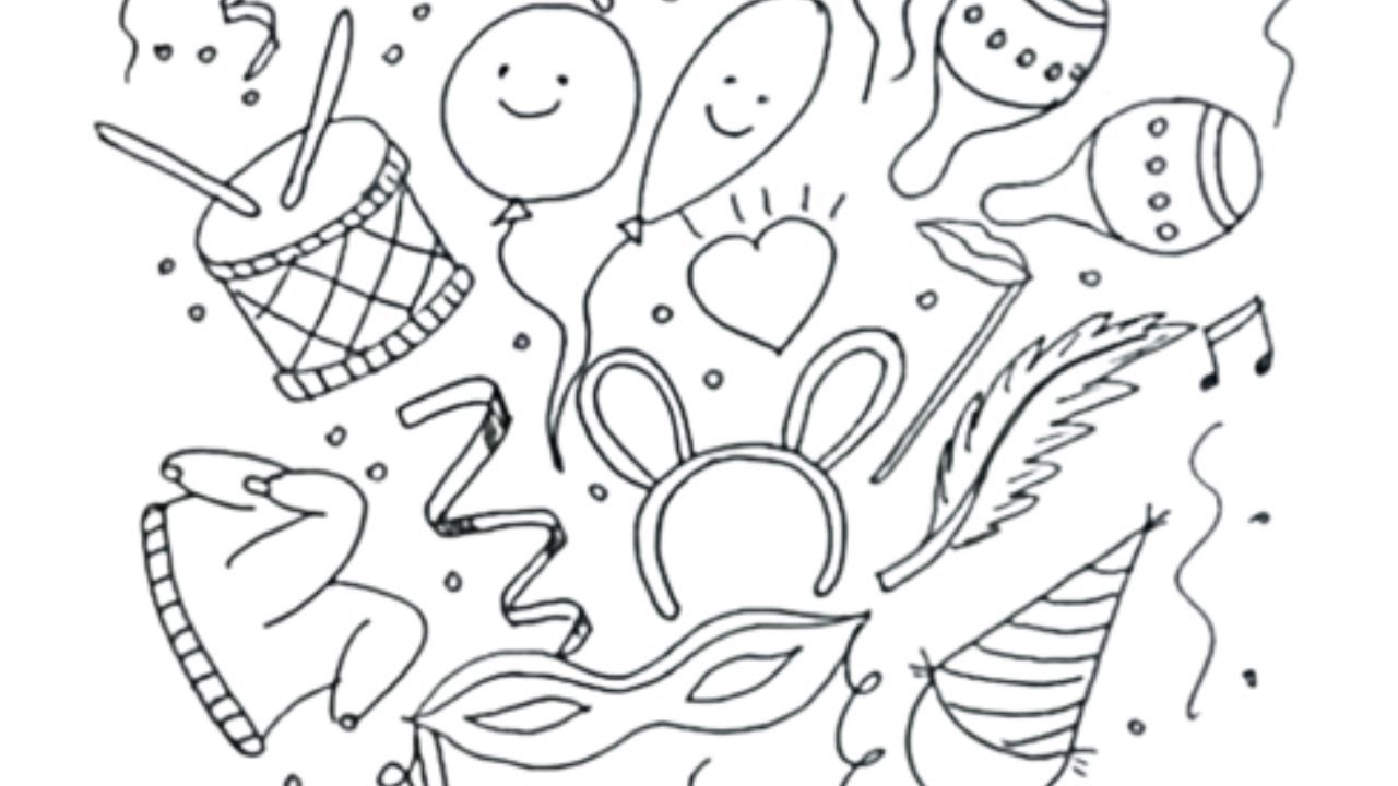 DOODLE ART DE CARNAVAL - COMO FAZER DOODLE ART - YouTube