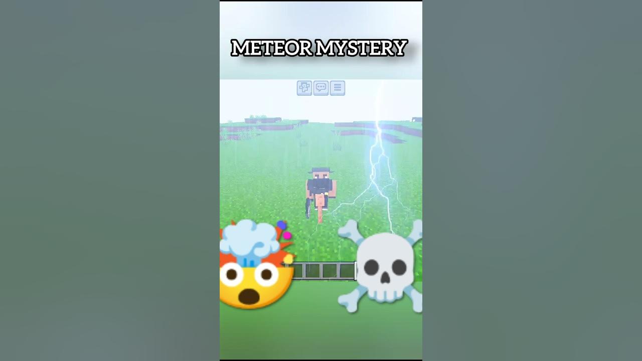 Meteor mystery ☠️🤯💀. #funny #minecraft #memes #meteor #mystery # ...