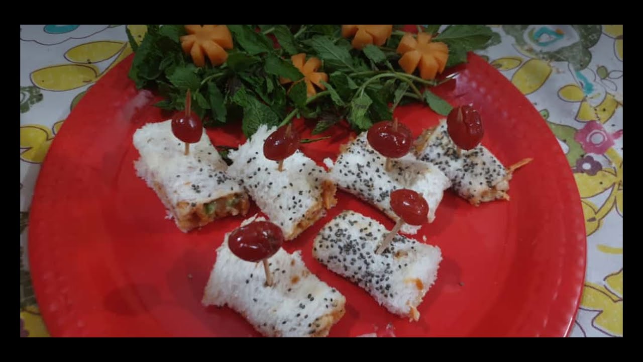 Fireless cooking recipe by vandana...sandwich roll ...#*sandwichroll ...