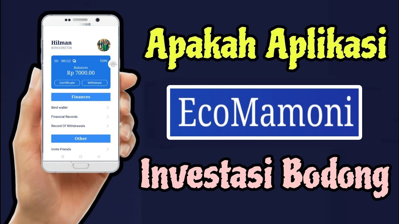 Apakah Aplikasi Ecomamoni itu Investasi Bodong? Fakta Sebenarnya ...