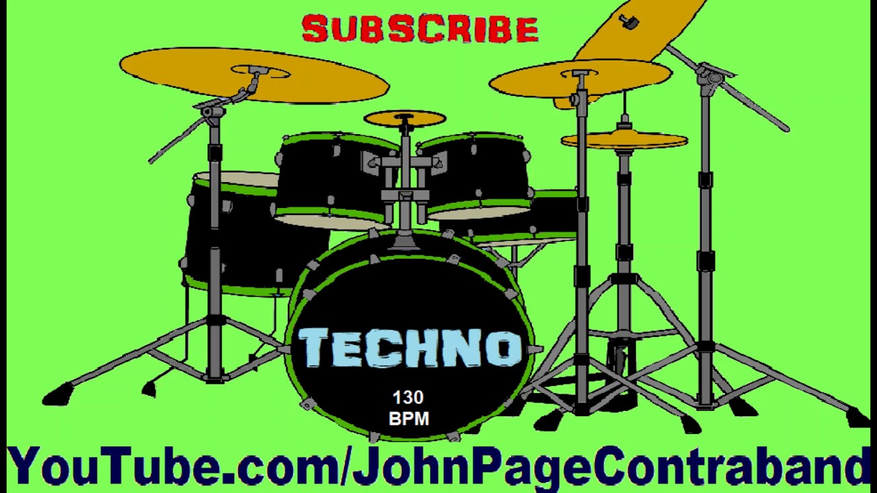 Techno Dance Drum Loop 130 bpm edm - YouTube