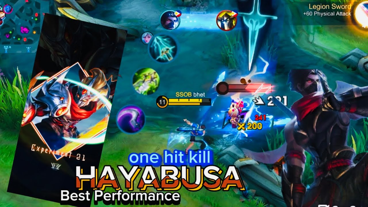HAYABUSA best build combo for one hit ultimate Build in tutorial ...
