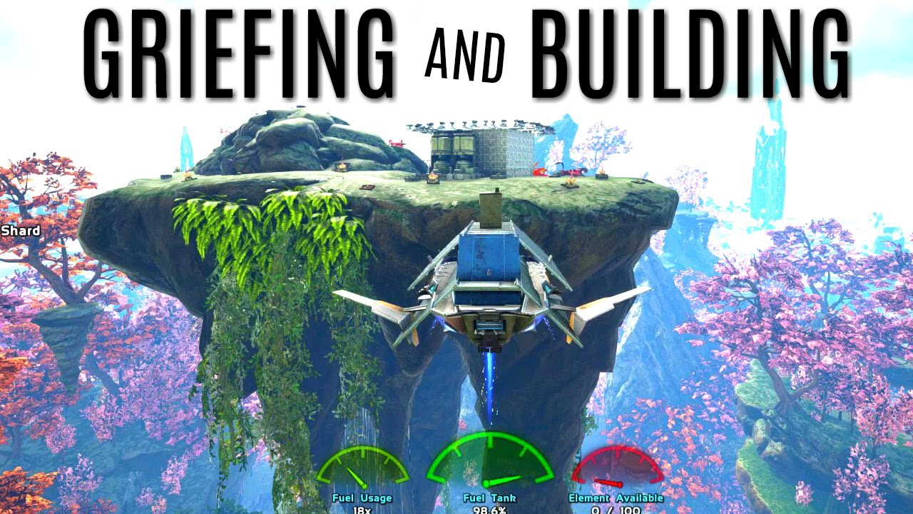 GRIEFING THE SERVER and Cave Build - Crystal Isles (E8) - ARK Survival ...