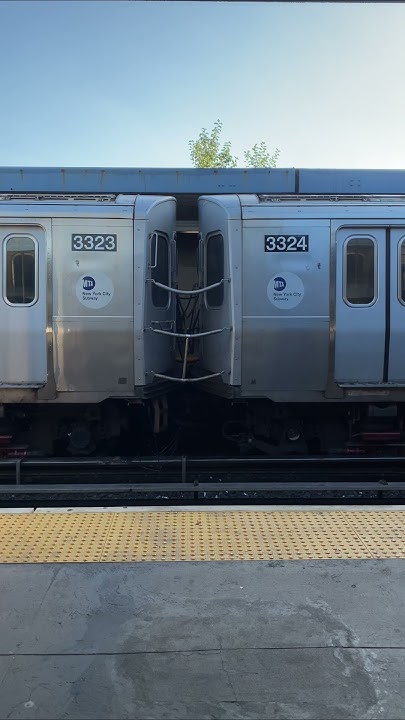 NYC Subway Manhattan Bound R179 A Train At Broad Channel Station - YouTube