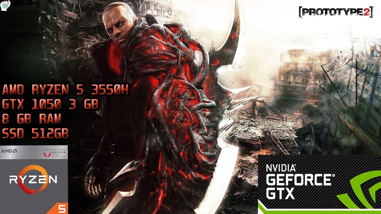 Prototype 2 Max Settings 1080p60fps | AMD Ryzen 5 3550H + GTX 1050 3GB ...