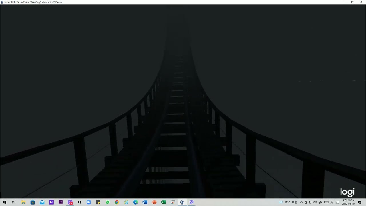 Creepy dark ride wooden coaster - YouTube