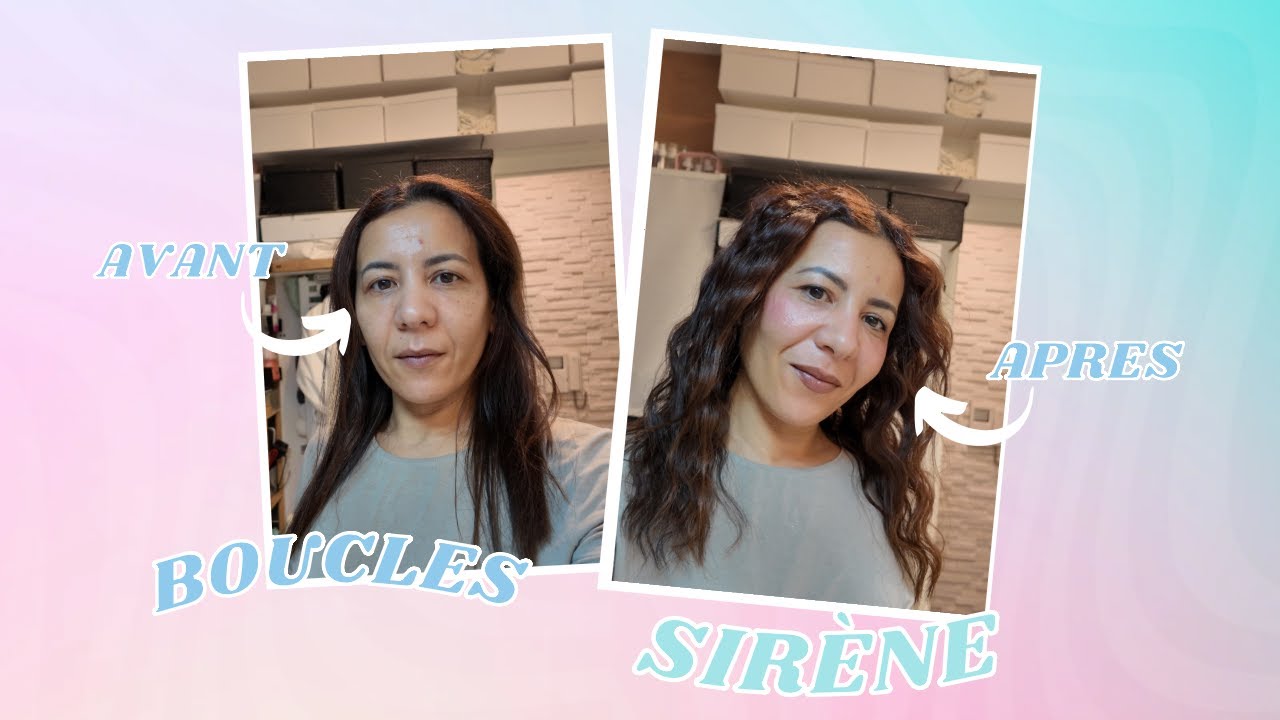 Comment Faire Des BOUCLES SIRÈNE I Mermaid Waves I KARIMA ELLA - YouTube