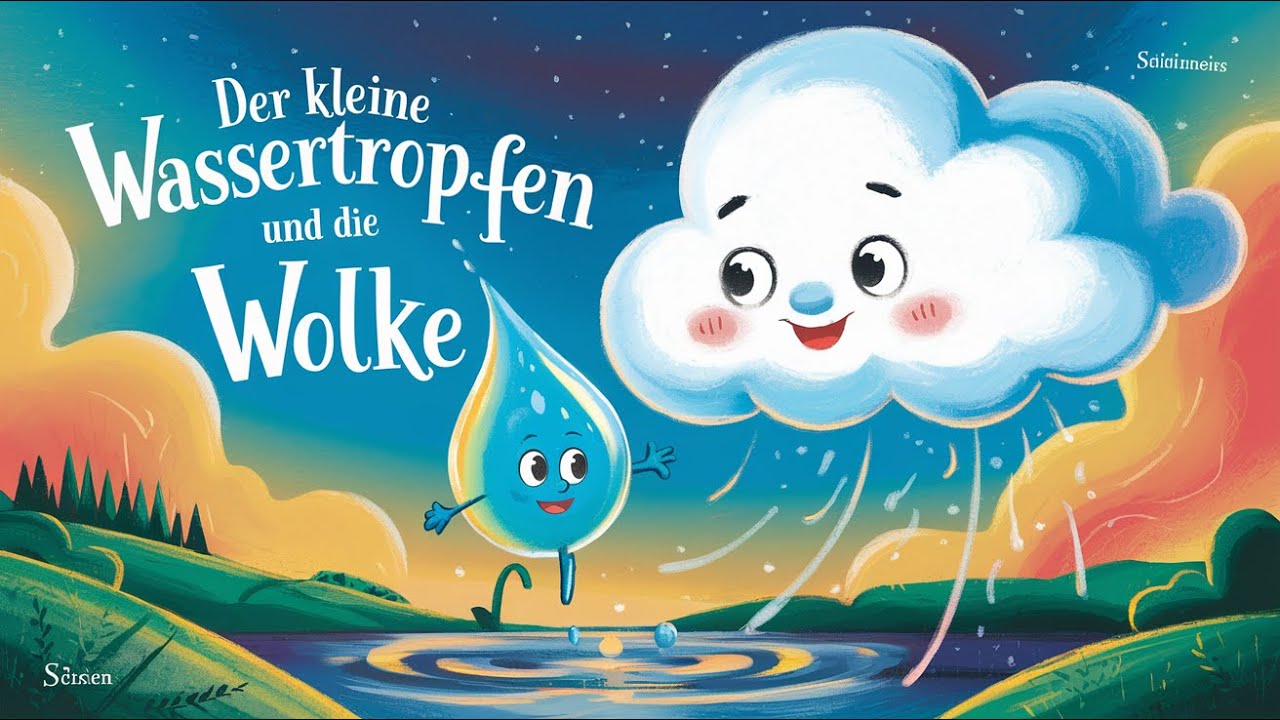 "Der kleine Wassertropfen und die Wolke | Märchen für Kinder | Gute ...