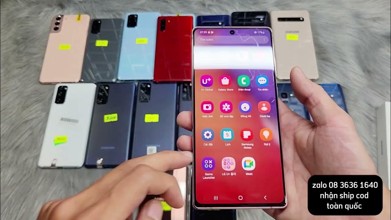 Samsung S7e 900k , Note9 1550k , S105G 512G , S20fe5G , Note20 , Note10 , S20 5G , S9 - YouTube