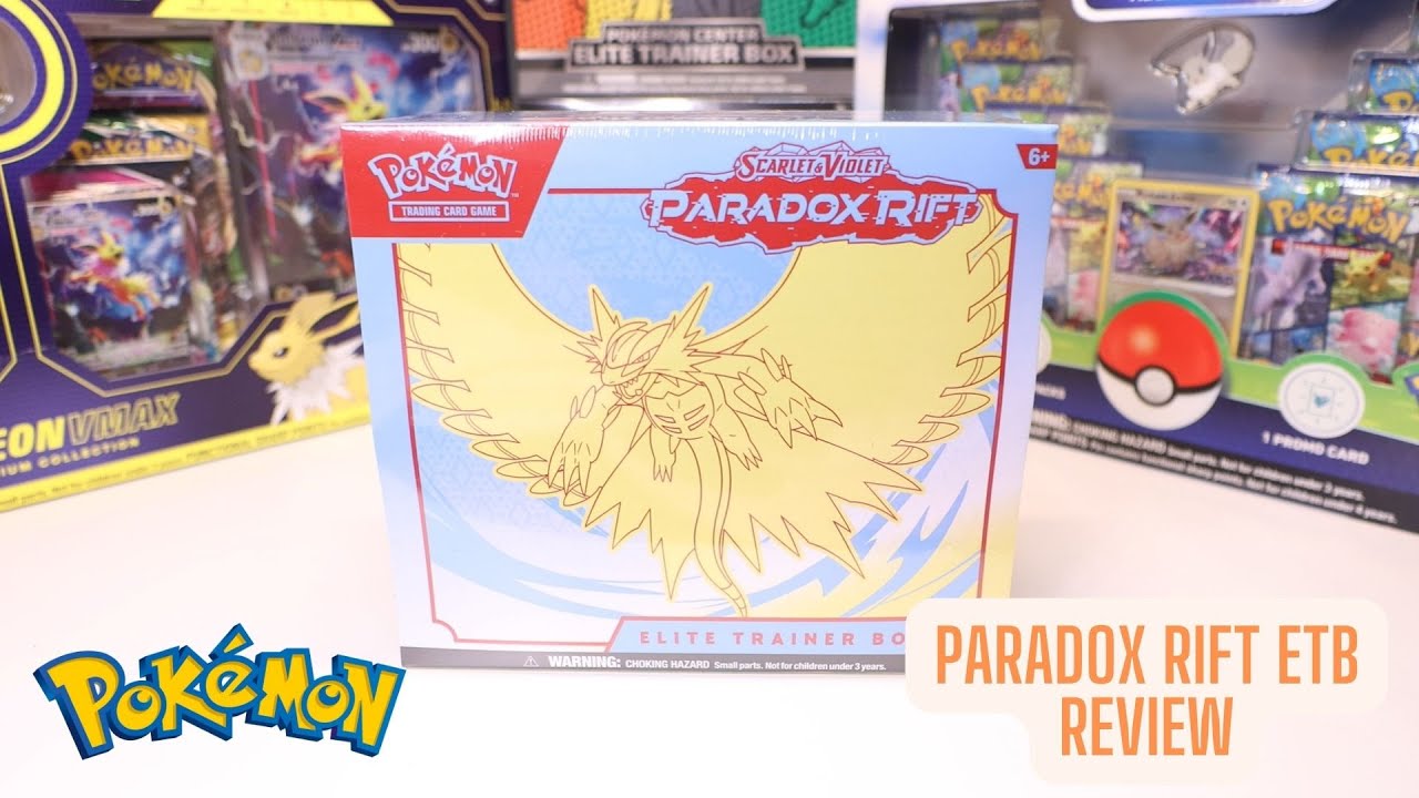 [Pokémon] Paradox Rift Elite Trainer Box Opening & Review (Roaring Moon ...