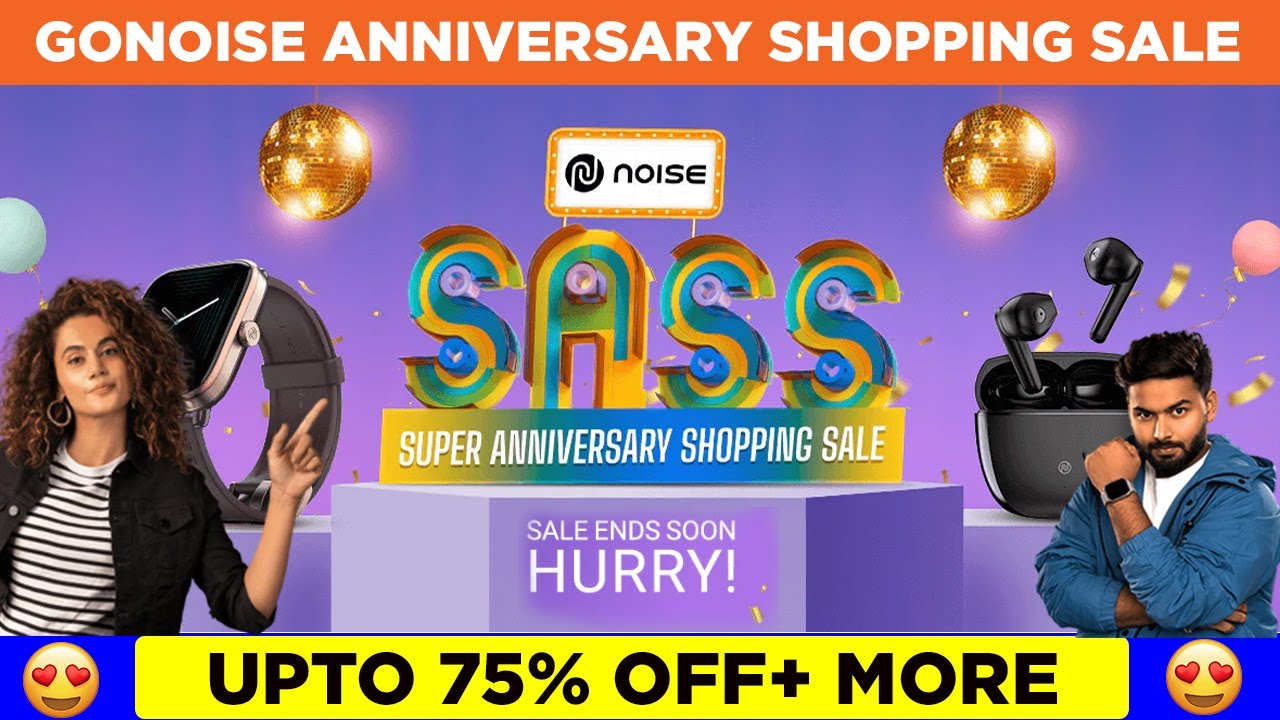 GoNoise Anniversary Shopping Sale Live🟢 Get Upto 75% OFF + Flat ₹500 ...