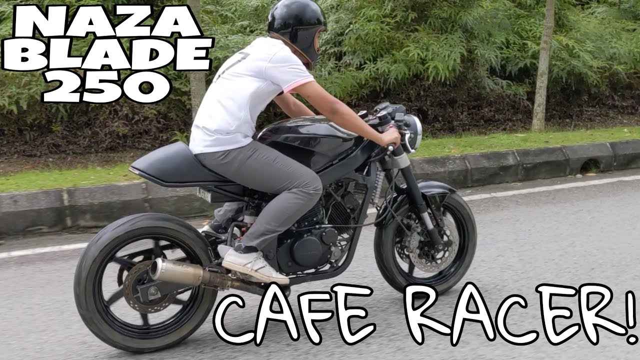 NAZA BLADE 250/HYOSUNG GT250 CAFE RACER! | RAFFKUSTOM - YouTube