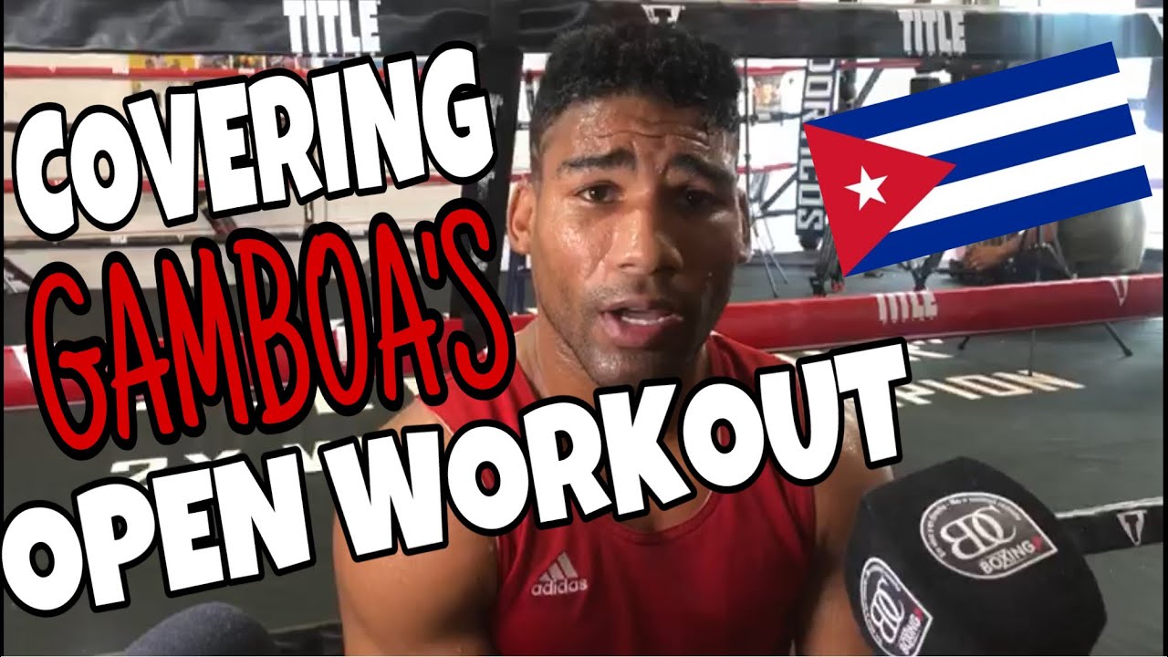 FIGHT REPORTER FOR A DAY: GAMBOA VS "TANK" DAVIS - YouTube