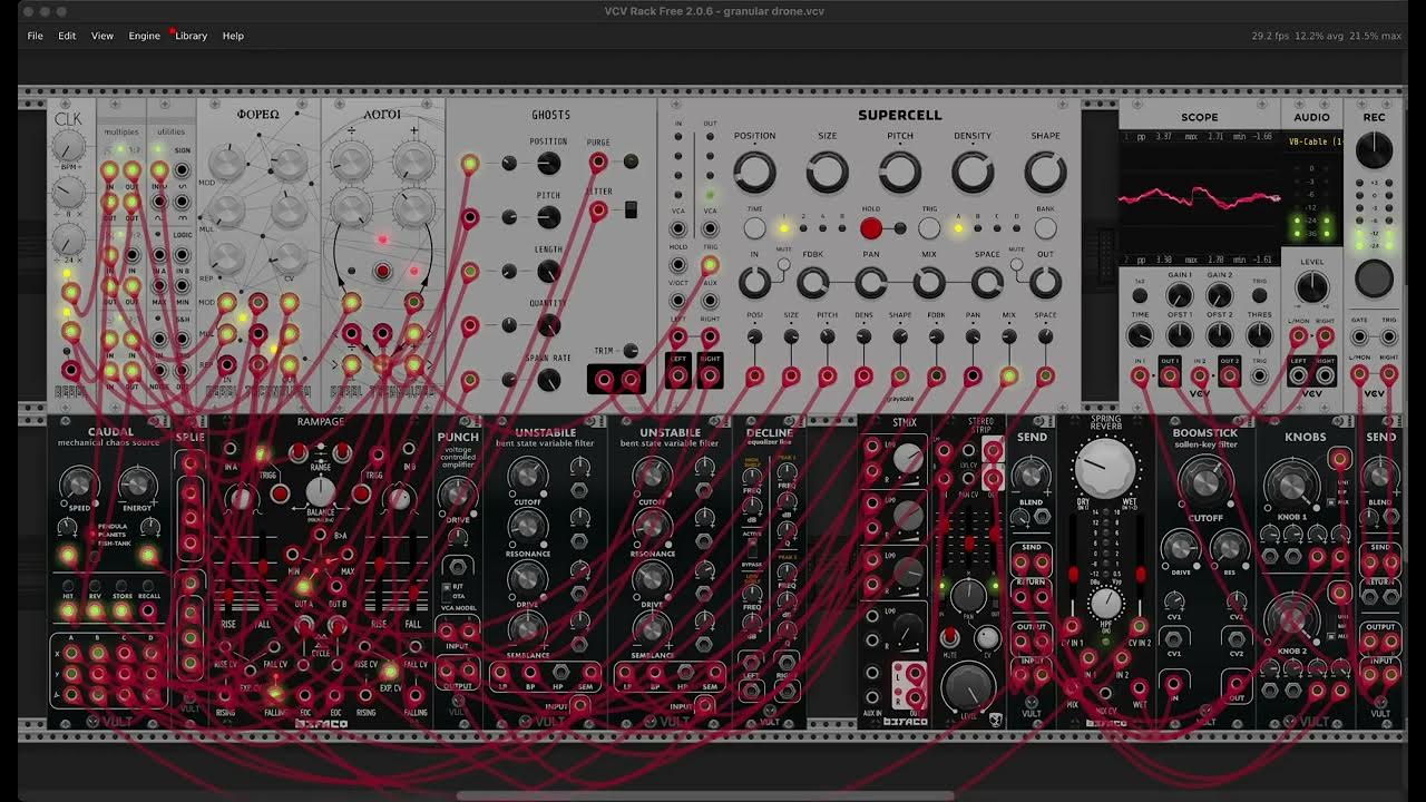 Granular Drones - VCV Rack/OBS Studio - YouTube
