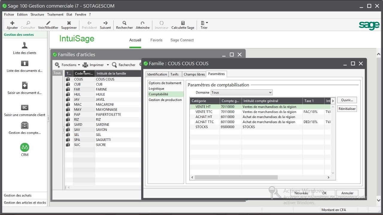 #N°15 : ETAPE 11 COMMENT CREER UN ARTICLE SUR SAGE 100 GESTION ...