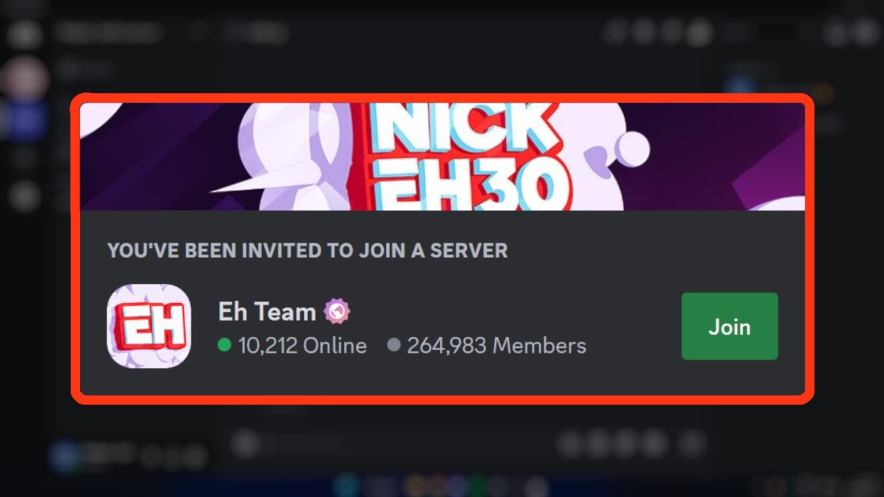 How To Join Nick Eh 30 Discord Server - YouTube